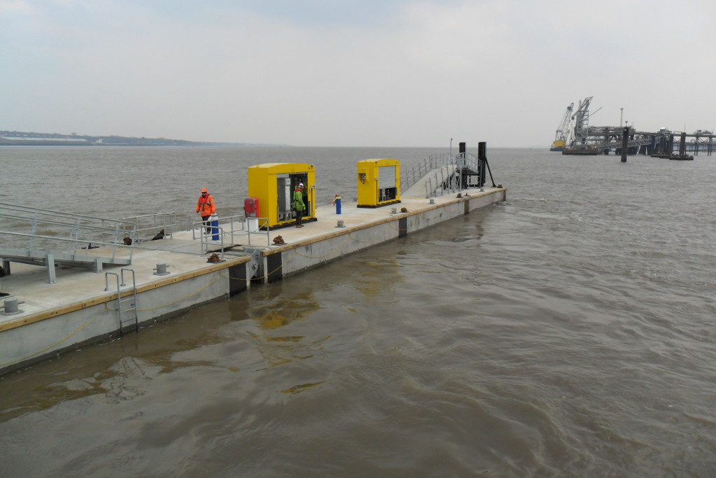 Offshore wind shore base pontoon, Birkenhead - Marine Design & Construction
